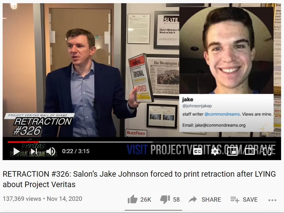 While Project Veritas claims its press freedom is being violated, the right-wing video producer ...